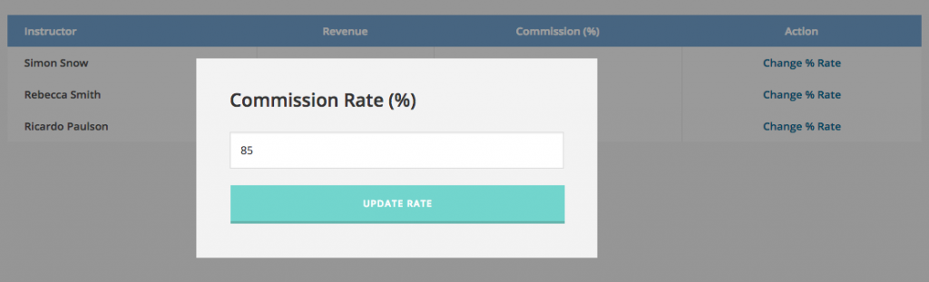 TrainingProtec » Commission Setting